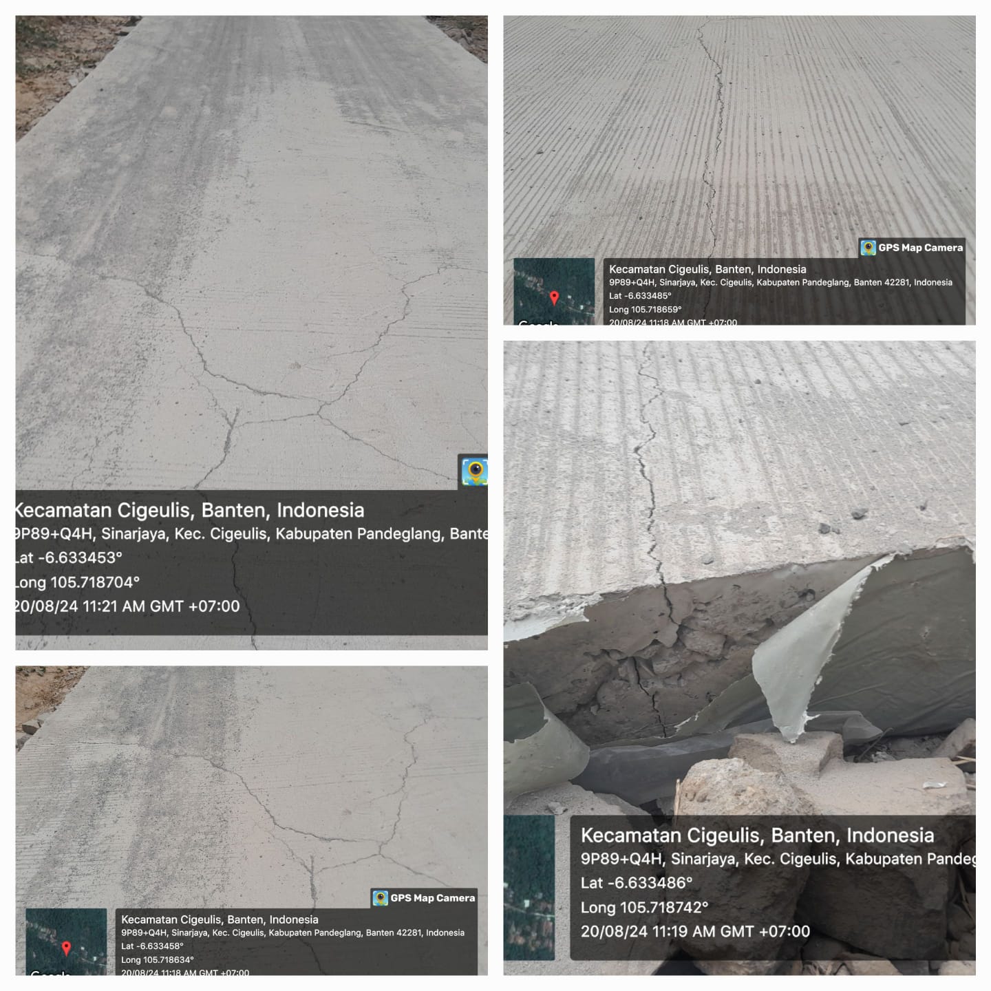 Berdebu Dan Retak, Bangunan Rabat Beton di Desa Sinarjaya DD Tahap 2 TA ...